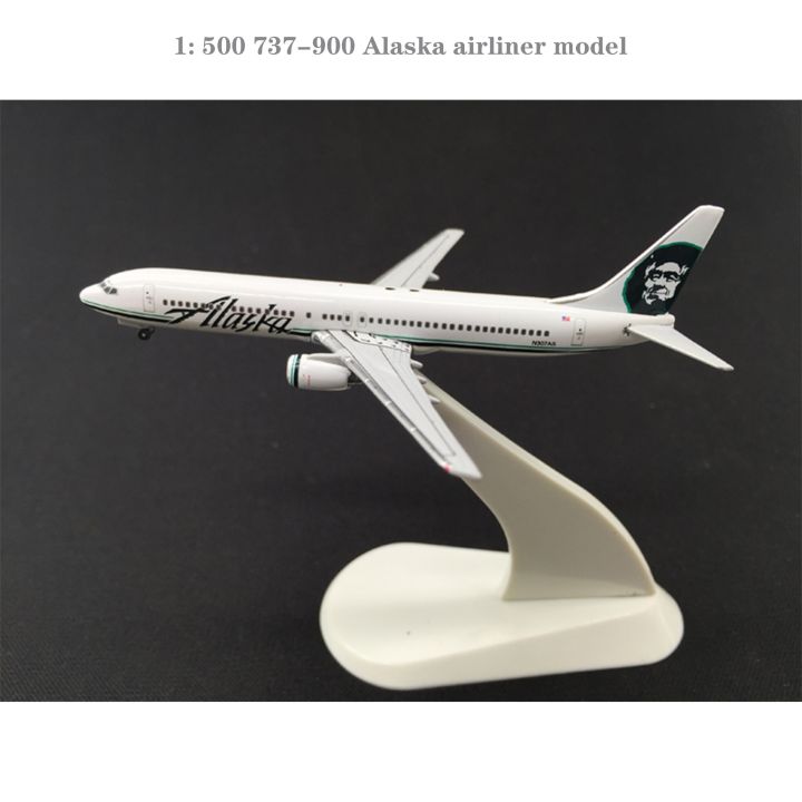 Rare 1:500 737-900 Alaska airliner model Alloy aircraft model Airplane ...