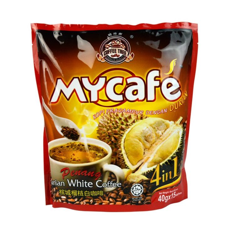 Cà phê sầu riêng hoà tan 4in1 My Cafe Penang Durian White Coffee Malaysia (40g x 15 gói) | Lazada.vn