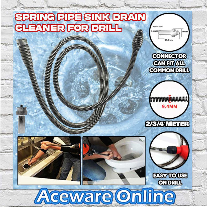 2/3/4M Flexible Compression Spring With Drill Connector For Clean ...