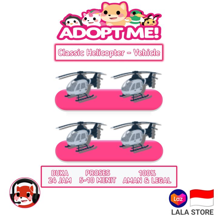 Adopt Me Vehicle - Classic Helicopter - Roblox | Lazada Indonesia