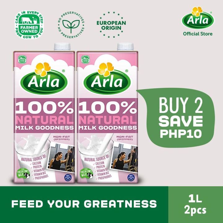Arla Skimmed Milk 1L 2-Pack | Lazada PH