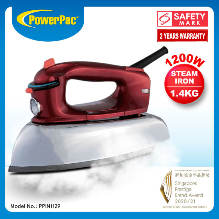 PowerPac HEAVY DUTY IRON, 1.4KG STEAM IRON (PPIN1129) | Lazada Singapore