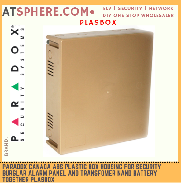 Paradox Canada ABS Plastic Box Housing for Security Burglar Alarm Panel and Transformer nand ...