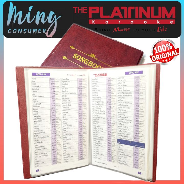 PLATINUM UPDATED SONGBOOK FOR JUNIOR LITE KS-5 ,JUNIOR 2 KS-10 & KBOX 2 KS-40 | Lazada PH