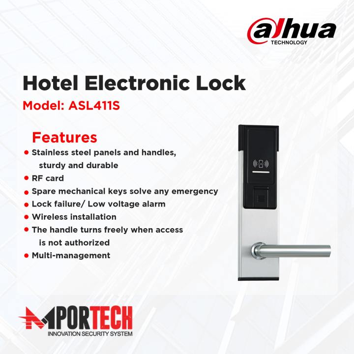DAHUA Hotel Electronic Lock ASL411S | Lazada PH