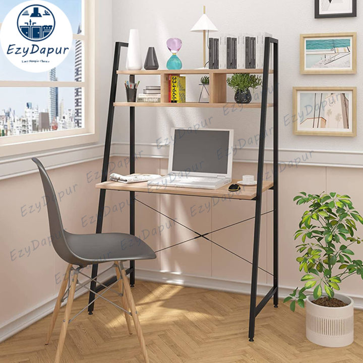EZYD Modern Writing Study Desk Computer Table Simple Book Shelf ...