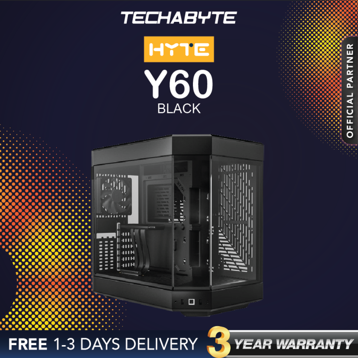 Brand subsidy Hyte Y60 dual chamber tempered glass mid-tower ATX case | Lazada PH