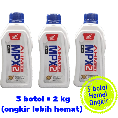 3 BOTOL OLI AHM MPX 2 800 ML HONDA ORIGINAL OFFICIAL | Lazada Indonesia