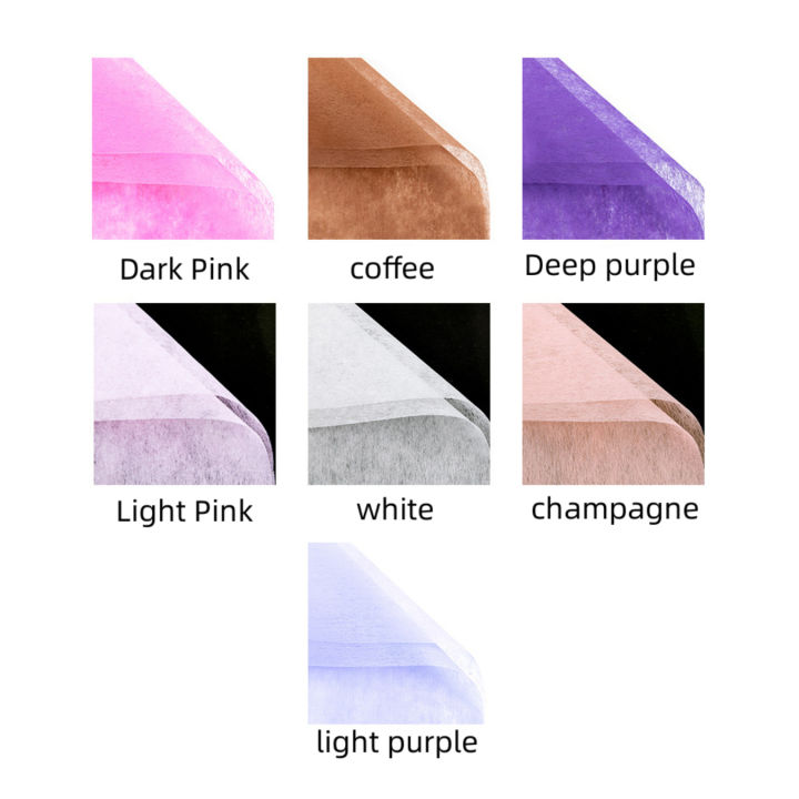 5/30pcs Solid color packaging cotton papervcolorful flower bouquet ...