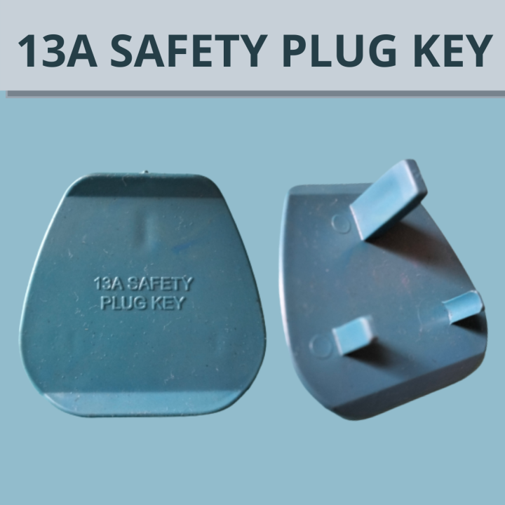 13A 2 Pin Converter Adaptor Safety Plug Key Protection 3 Pin Plug Cover ...