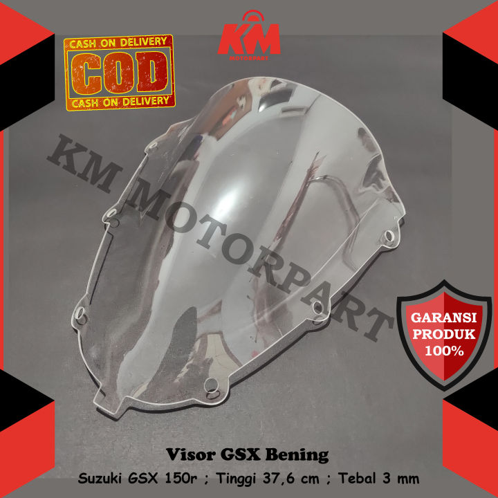 Visor Windshield Gsx r150 Super Jenong Panjang 37,6 cm Tebal 3 mm Bahan ...