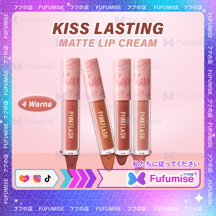 Fufumise PINKFLASH KISS Lasting Matte Lip Cream OhMyKiss PF-L01 | Pink ...