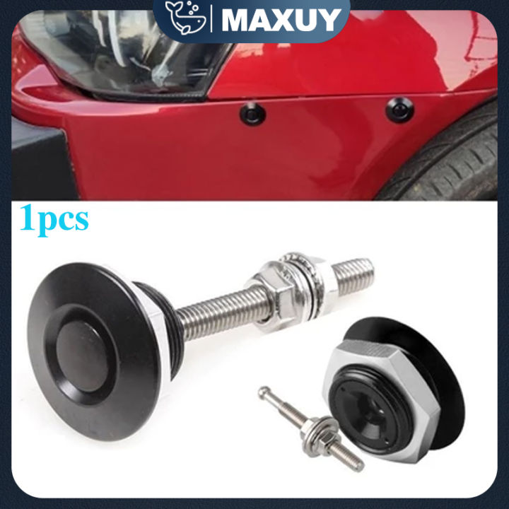 30mm Push Button Quick Release Hood Lock Clip Car Bumper Latch Kit ... 30mm Push Button Quick Release Hood Lock Clip Car Bumper Latch Kit ...