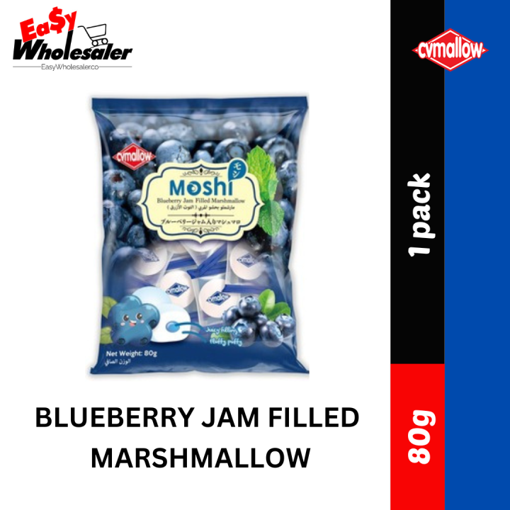 CVMallow MOSHI BLUEBERRY JAM FILLED MARSHMALLOW | Lazada