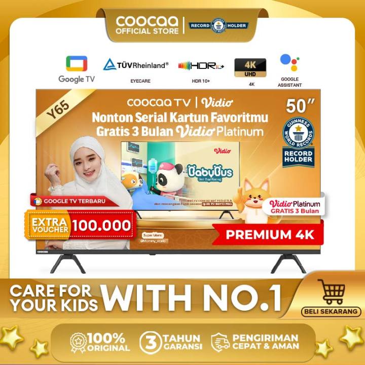 NEW COOCAA 50 inch GOOGLE TV-4K UHD-Dolby Audio (COOCAA 50Y65) | Lazada ...