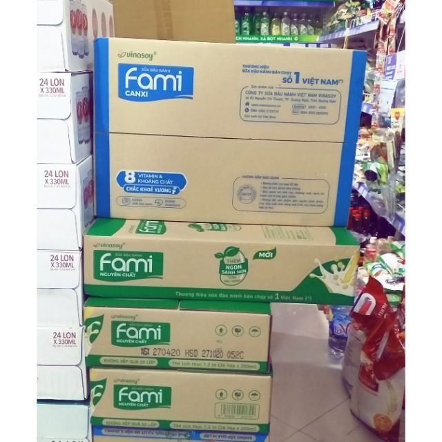 Sữa Fami 200ml Thùng 36 hộp(Ít đường) | Lazada.vn