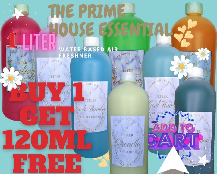 Air freshener 1 LIter CITRUS Water Based Essential Oil Premium and ...