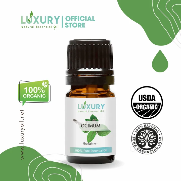 Tinh Dầu Hương Nhu Organic ☘Luxury Essential Oil☘, 100% Thiên Nhiên ...