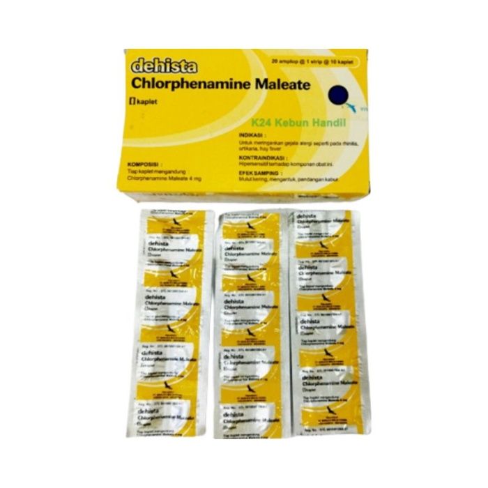 DEHISTA 4 MG 1BOX / OBAT ALERGI , GATAL | Lazada Indonesia