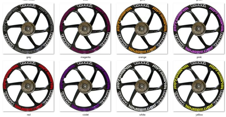 MAGS STICKER DECALS FOR YAMAHA NOUVO Z (set for 2 mags front & rear ...