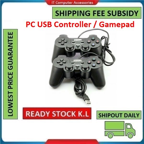 Double USB Twin Gamepad Controller Joystick Vibration | Lazada