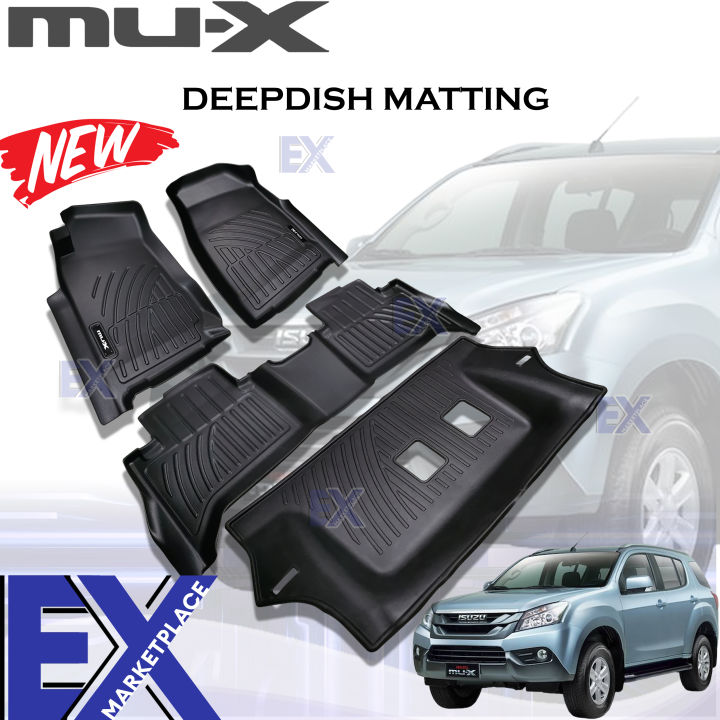 Isuzu MUX 2014-2024 Deepdish Matting with emblem logo OEM CLASSIC Thailand Excellent Premium and ...