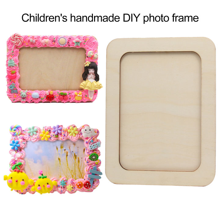 Wooden Photo Frame Family Photo Display Handcrafted Solid Wood Desktop ...