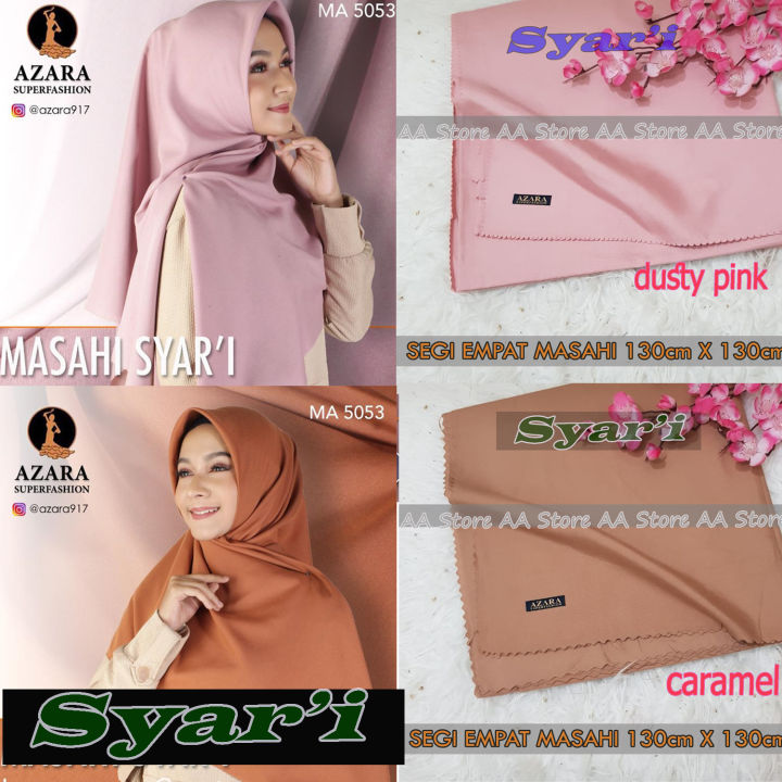 Azara Hijab Model Segi Empat Voal Jumbo | Lazada Indonesia