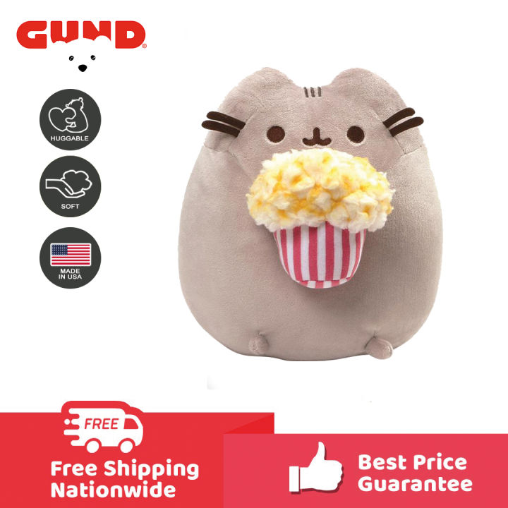 Gund Original - Pusheen Snackables Popcorn Cat Plush Stuffed Animal ...
