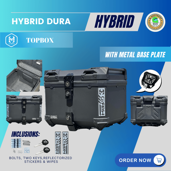 Set for Hybrid V3 Black HYBRiiD Dura 45 Liters Dual Lock ABS Hard ...