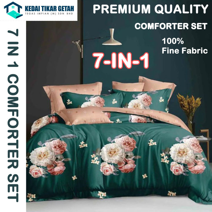 Cadar Lembut | Ready Stock | Toto 7-in-1 | Comforter set | Queen & King ...