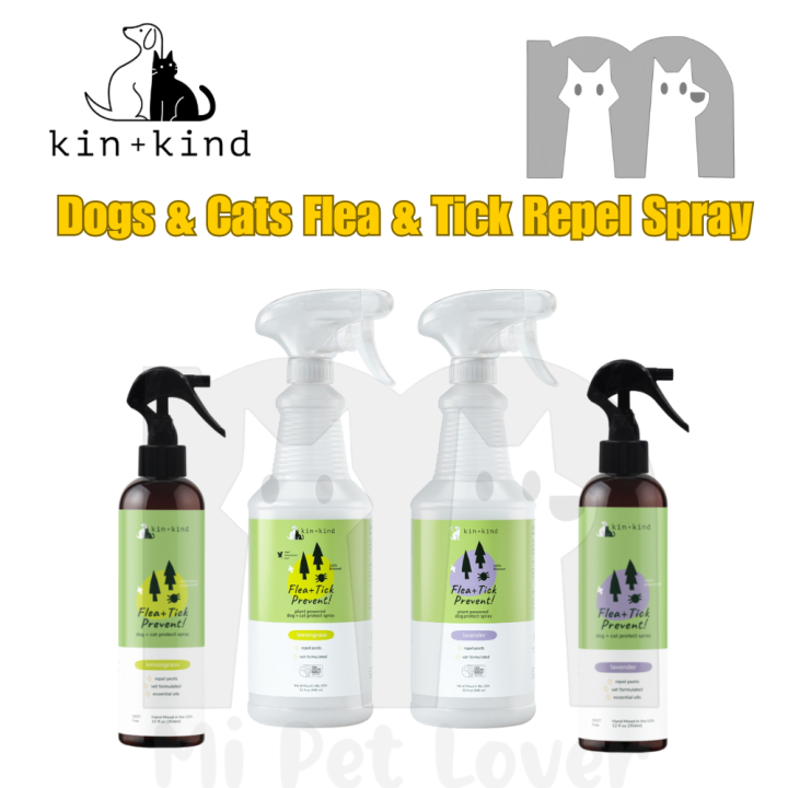 【Mi Pet Lover】Kin & Kind Flea & Tick Repel Spray for Dogs and Cats ...