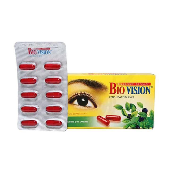 BIO VISION STRIP 10 CAPS VITAMIN KESEHATAN MATA BIOVISION | Lazada ...