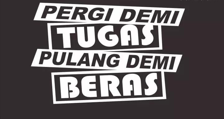 cutting stiker kata2 pergi demi tugas sticker mobil kaca | Lazada Indonesia