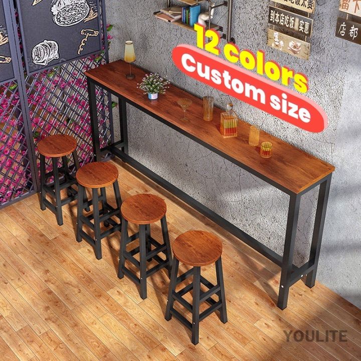 Vanessa0 Bar Table Set High Table Narrow Table Bar Counter Table Long ...