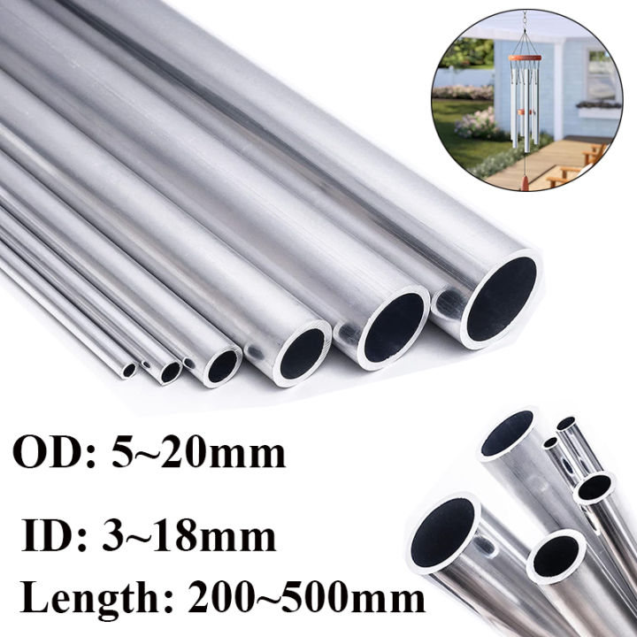Aluminium Pipe Thickness 0.5~3mm OD 5-20mm ID 3~18mm Straight 200mm ...