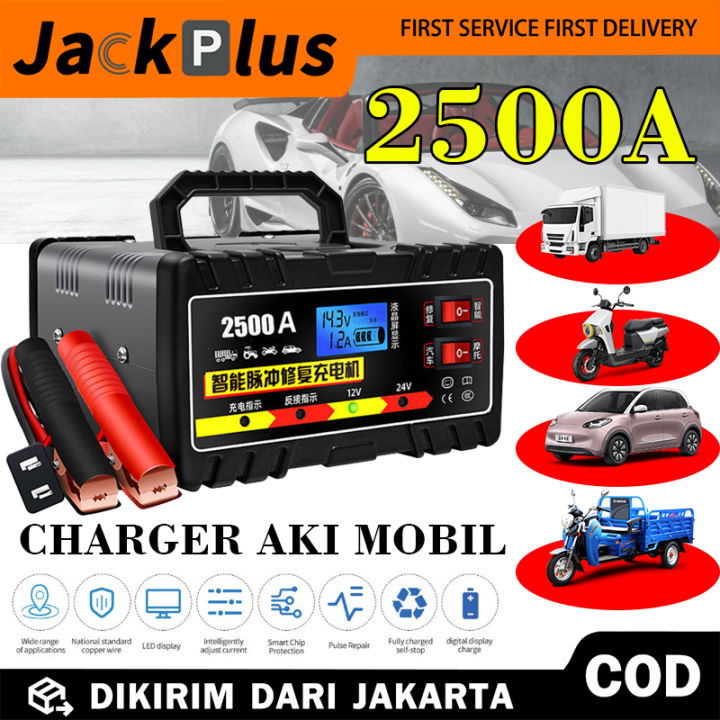 12V 24V Charger Aki Motor Dan Mobil Otomatis Accu Kering Dan Basah Lead ...