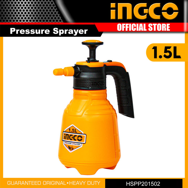 INGCO Pressure Sprayer 1.5L Handheld Garden Pump Sprayer Water Spray Bottle HSPP201502 HT2 IHT ...