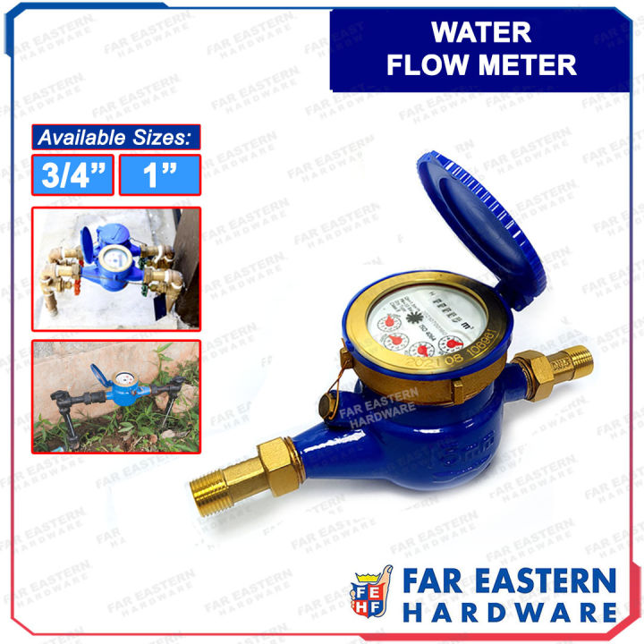Water Flow Meter 3/4" | 1" Cast Iron EVJET | ECOTECH | Lazada PH