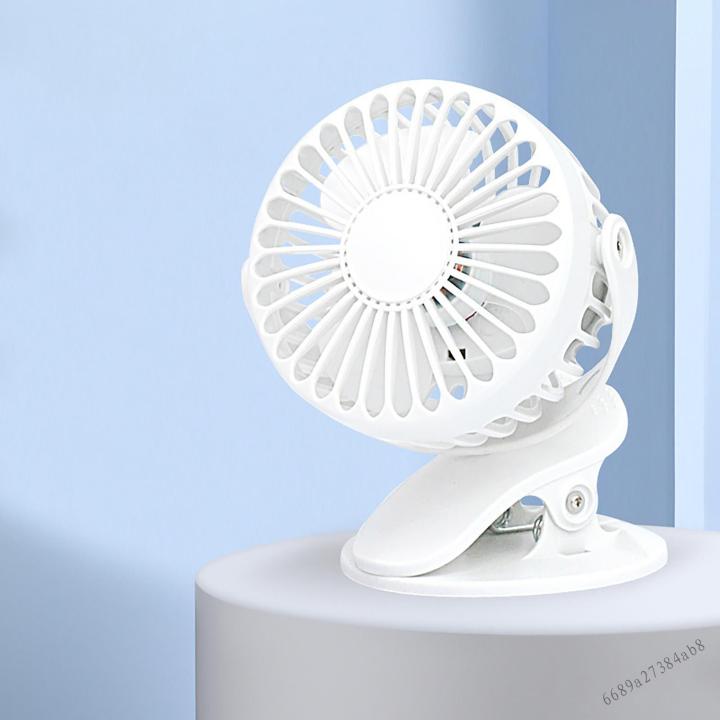 Portable Cooling Table Fan with Clip Rechargeable Strong Wind Air ...