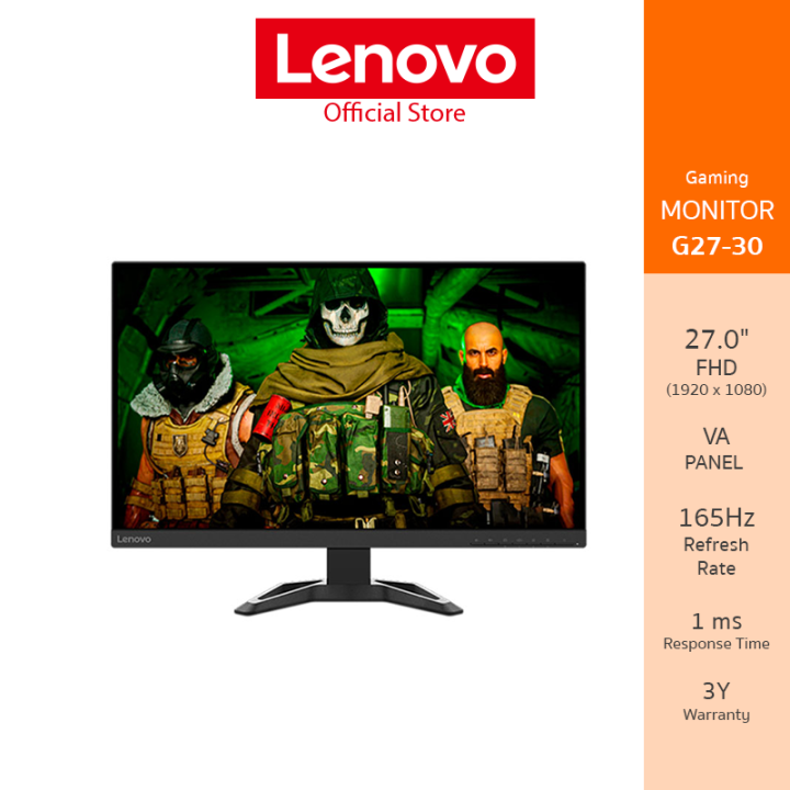 Lenovo G27-30 27inch Monitor 66E7GAC2TH - 27"" WLED VA FHD 165Hz ...