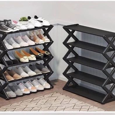 5Layer Shoe Rack Tier Stackable Shoe Organizer Storage Stand Rack Shelf ...