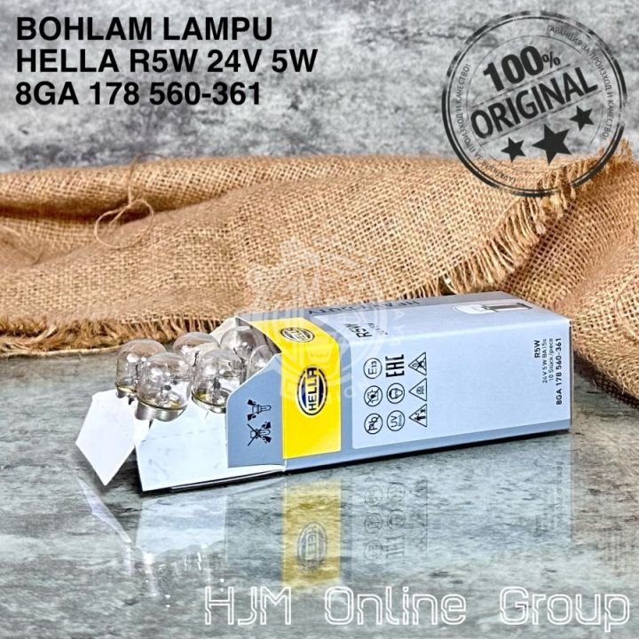 Bohlam R5w 24v 5w K1 - Lampu Kecil Sein Mundur Kaki 1 - ASLI Hella ...