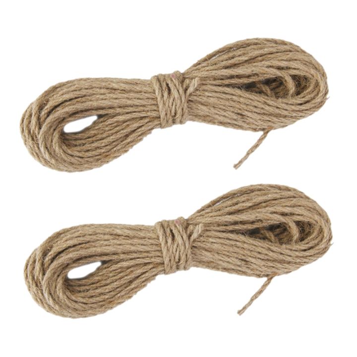 2X 10m Natural Hemp cord Jute cord Sisal rope 3mm cord sack | Lazada.co.th