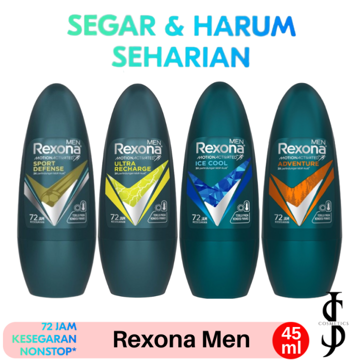 Rexona Men Motion Activated 45 ml - 72 Jam Kesegaran | Lazada Indonesia