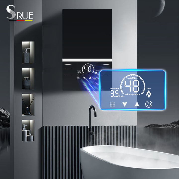 SRUE New pattern Instant Thermostatic Water Heater Shower Electric LCD ...