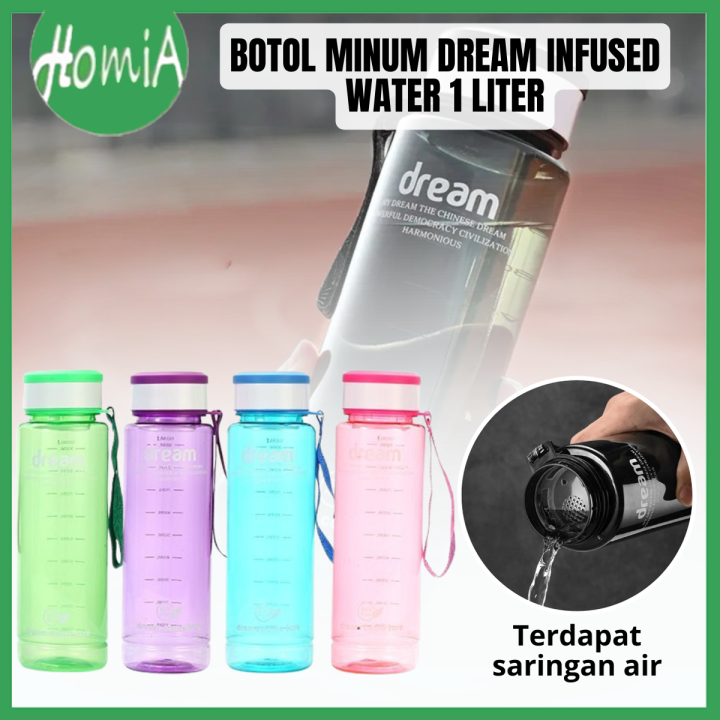 Botol Minum Sporty Dream 1 Liter My Bottle My Dream Infused Water ...