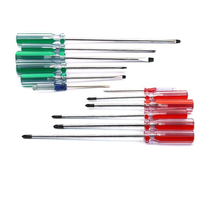 Standard Extra Long Phillips And Flat Screw Clear Plastic Handle ...