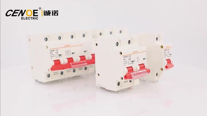 1P 2P 3P 4P CENB1-125 type 1000V 63A-125A solar circuit breaker DC circuit breaker mcb with B ...
