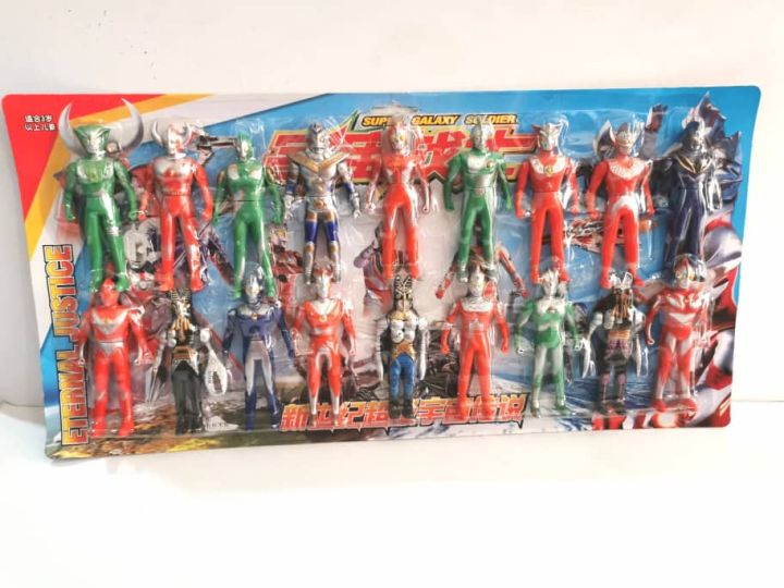 Ultraman 18 pcs set!!! ultraman taiga ultraman max ultraman tanduk with ...